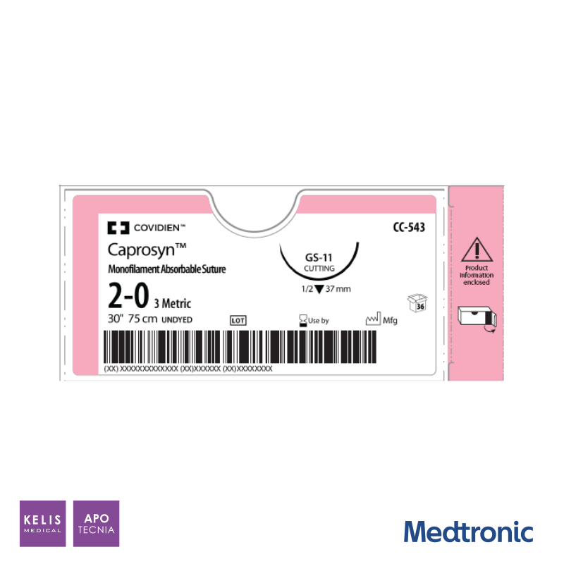 Fils de sutures résorbables Caprosyn | MEDTRONIC | Kelis Medical